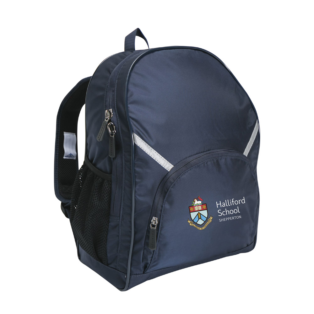 HALLIFORD SCHOOL BACKPACK INC EMB - AlleyCatz